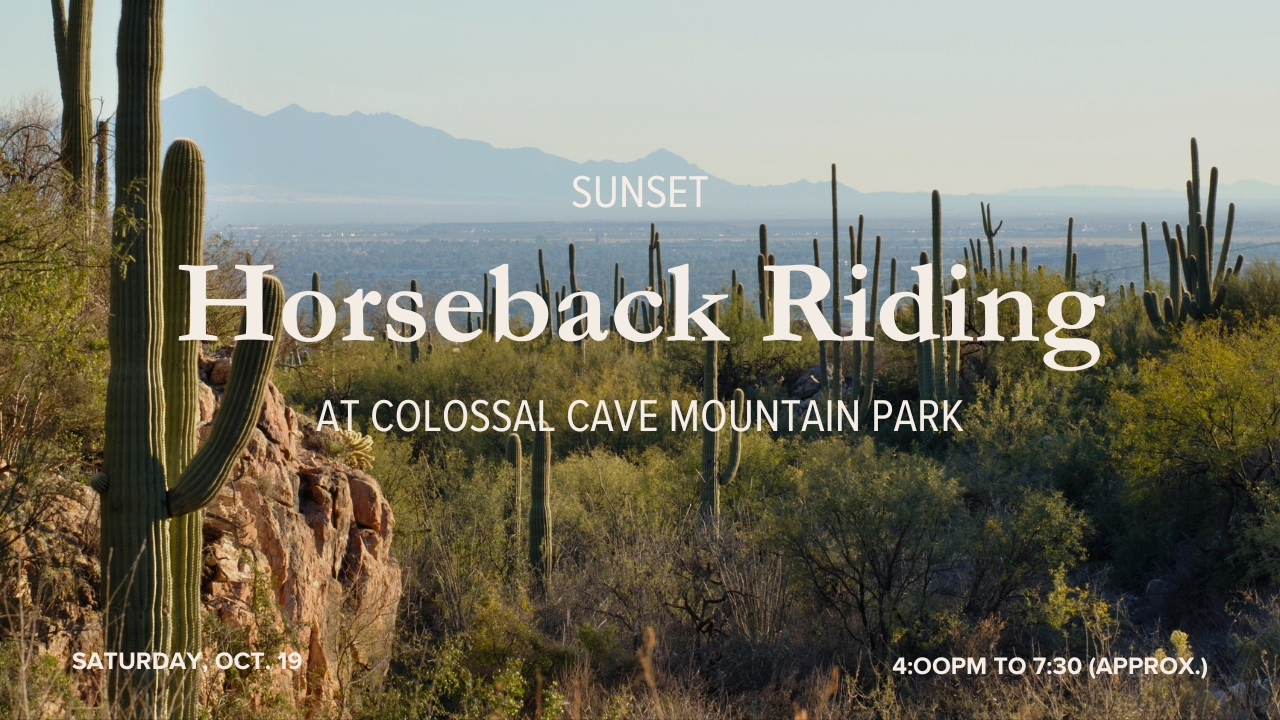 Sunset Horseback Riding at Colossal Cave Mountain Park | Arizona ...