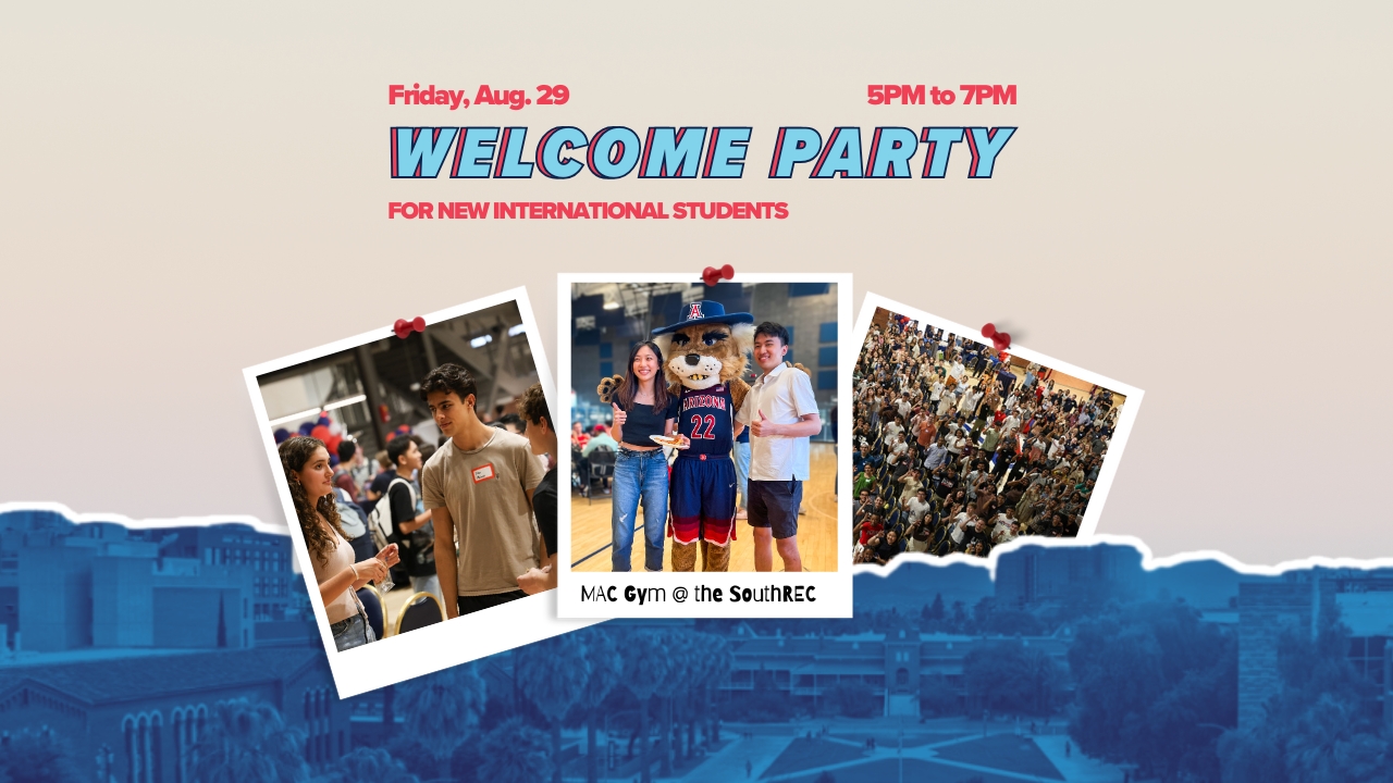 Welcome Party for New International Students | Arizona International